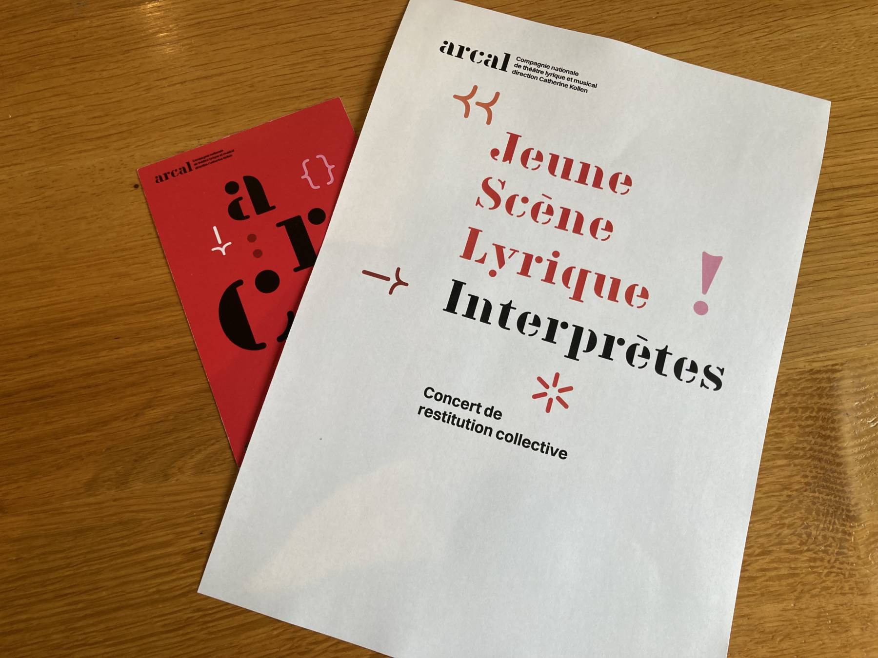 Préparation et présentation finale collective publique – Arcal Lyrique